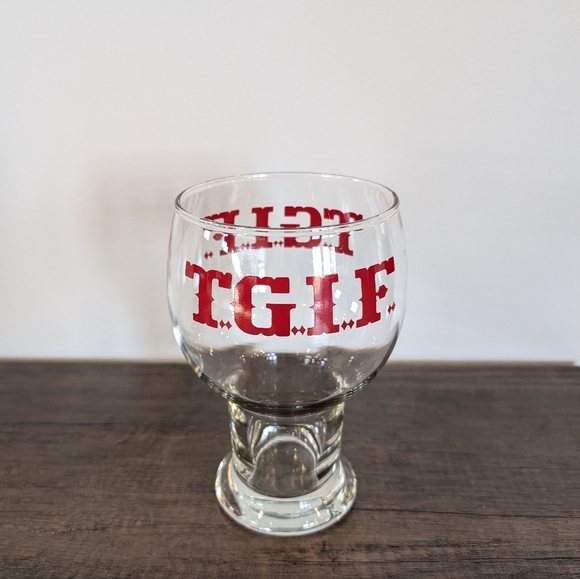 Dining | Vintage Tgif Goblet Glass | Poshmark